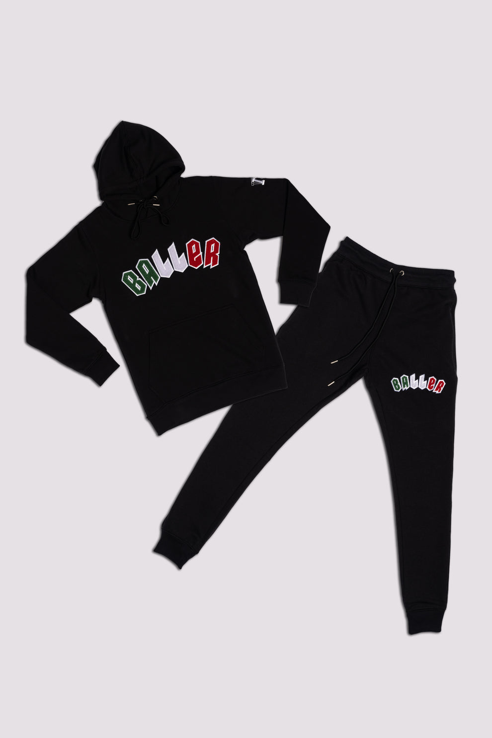 Baller Black Hooded Tracksuit – INSIDE THE BALLER